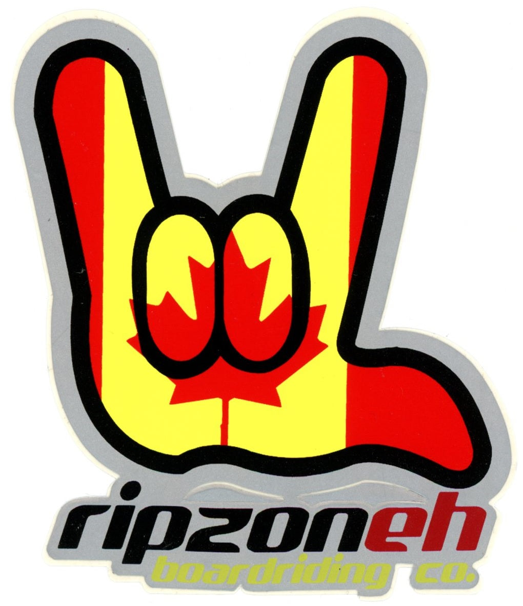Ripzone Snowboard & Surf Sticker - HATCH